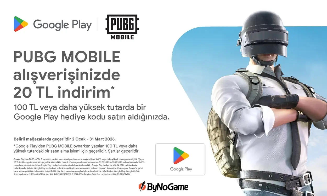 PUBG Mobile Google Play İndirimi - Güvenli | ByNoGame