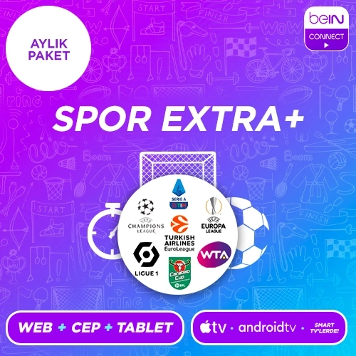 beIN Connect Spor Ekstra Aylık 4 Ekran (Web + Cep + Tablet + Smart TV)