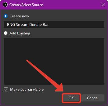 ByNoGame Helpdesk - How to add donate bar with Bng Stream?