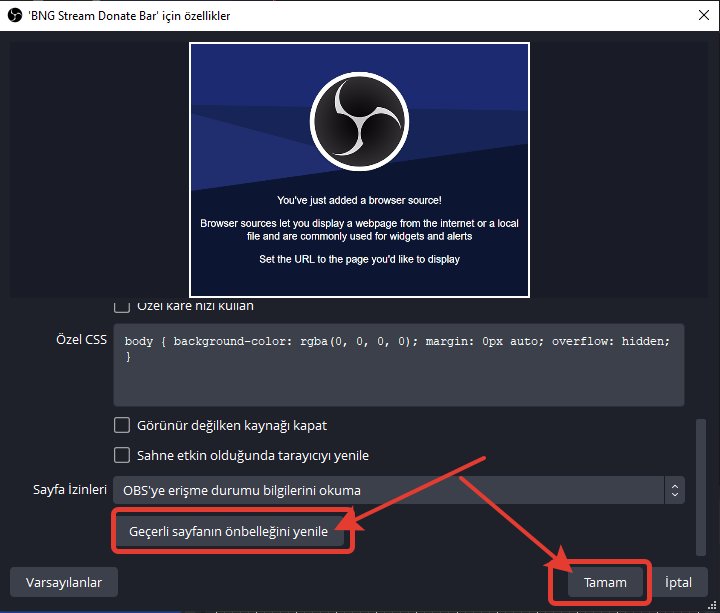 ByNoGame Helpdesk - Bng Stream ile donate bar nasıl eklenir?