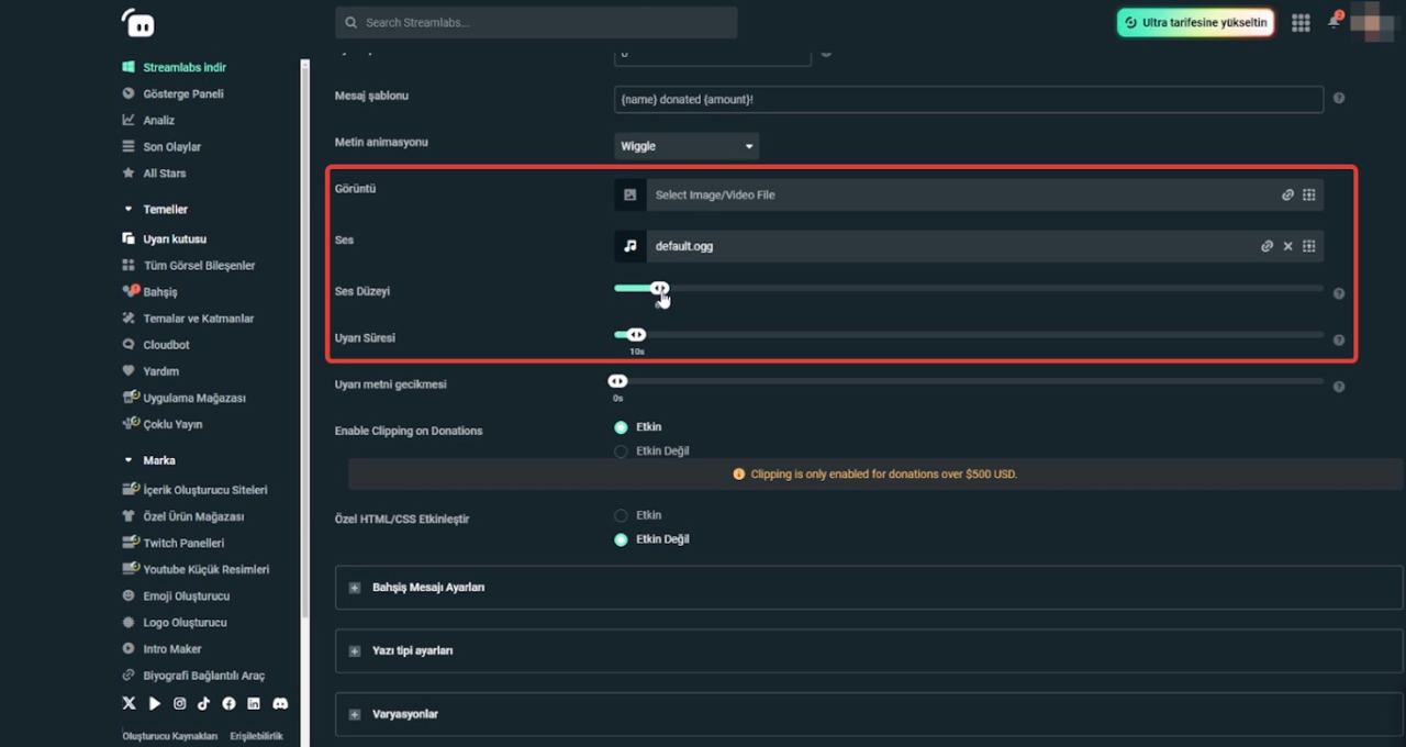 ByNoGame Helpdesk - ByNoGame üzerinden gelen bağışları StreamLabs ile nasıl ekrana yansıtırım?