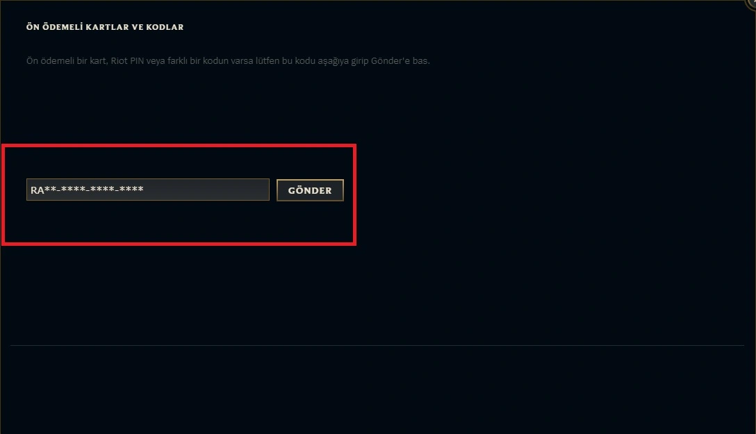 LOL Türkiye RP Satın Al - ByNoGame