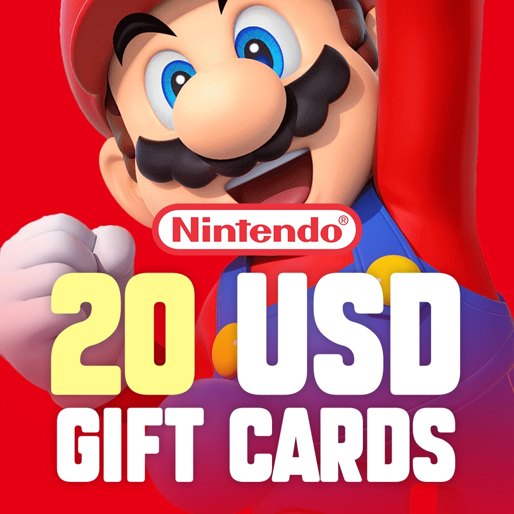 Nintendo Gift Cards 20 USD