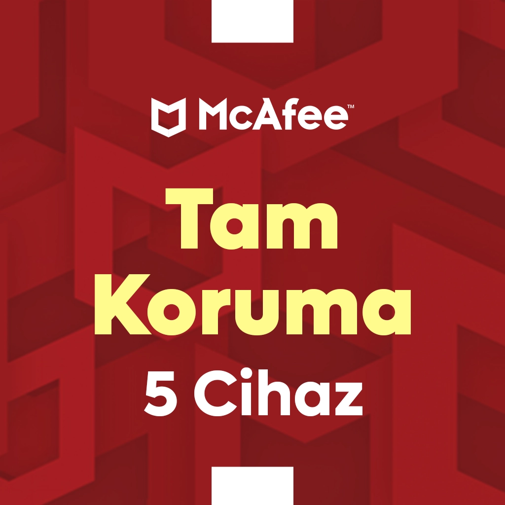 McAfee - Tam Koruma - 5 Cihaz Satın Al!